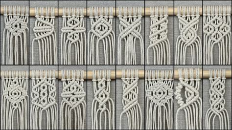 16 pattern elements for your macrame projects macrame for beginners