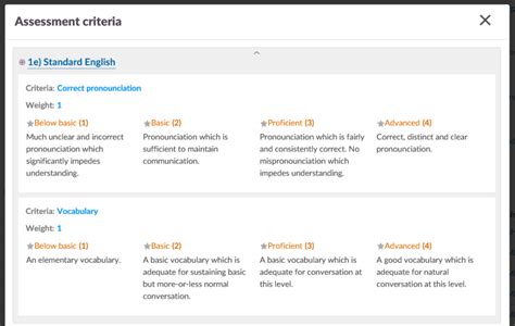 Criteria Based Assessment
