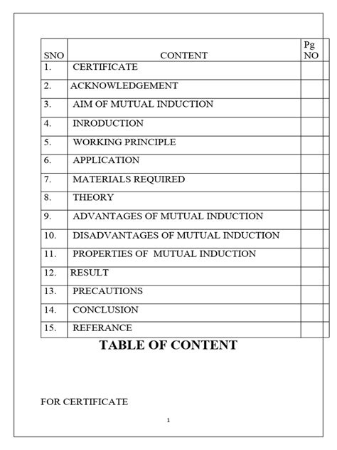 Phy Proj Class 12 Mutual Induction Pdf Electromagnetic Induction Inductor
