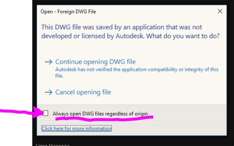 solved autocad lt 2019 1 2 update foreign dwg file warning