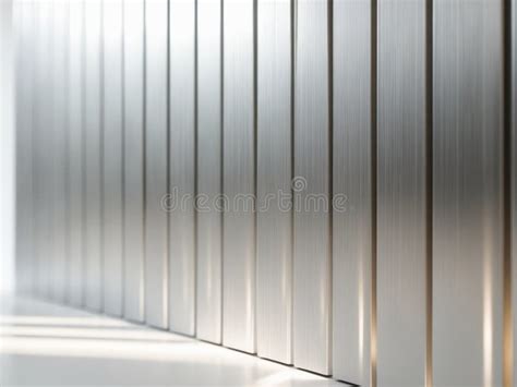 Modern Aluminum Brushed Metal Texture With Sleek Reflective Surface And