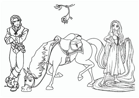 Dibujos Para Colorear Princesas Enredadas Para Imprimir