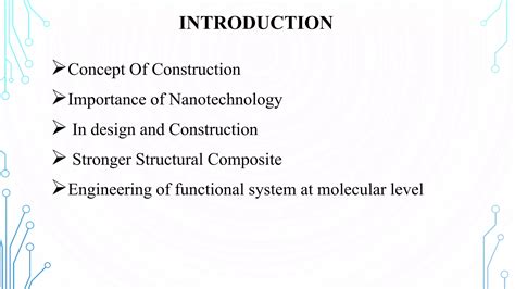 Nanotechnology In Civil Engineering Pptx