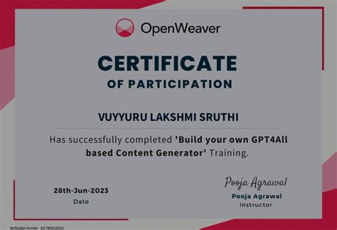 Lakshmi Sruthi Vuyyuru On Linkedin Openweaver
