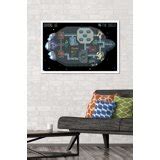 Among Us Skeld Map Wall Poster 22375 X 34 Framed