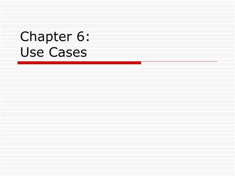 PPT Chapter Use Cases PowerPoint Presentation Free Download ID