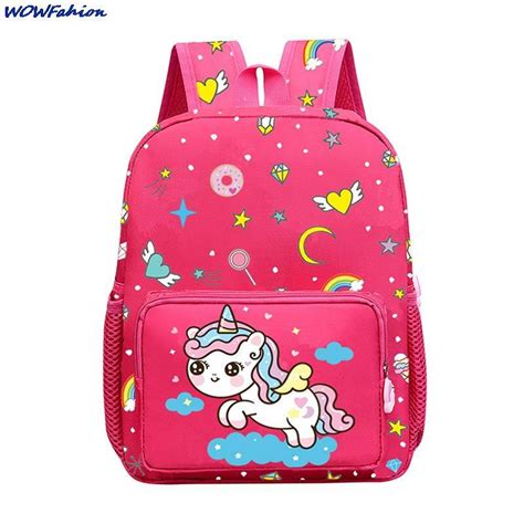 귀여운 어린이 공룡 유니콘 배낭 남아 여아 어린이 학교 가방 유치원 유치원 아기 가방 책가방 학교 가방