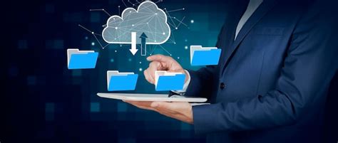 Premium Photo File Transfer Protocol Or Ftp Digital System For Transferring Documents Files