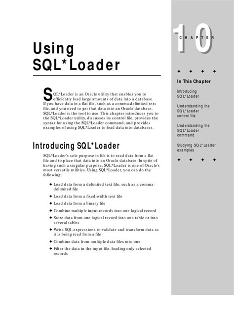 Sql Loader Pdf Sql Data Type