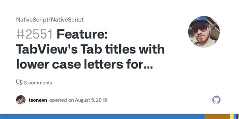 feature tabview s tab titles with lower case letters for android · issue 2551 · nativescript