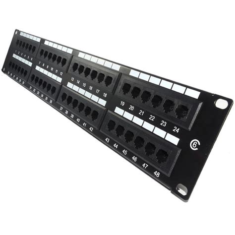 Generic Cat6 Network Rj45 Patch Panel 48 Port 2u 19 Dual Use Rack Store Online