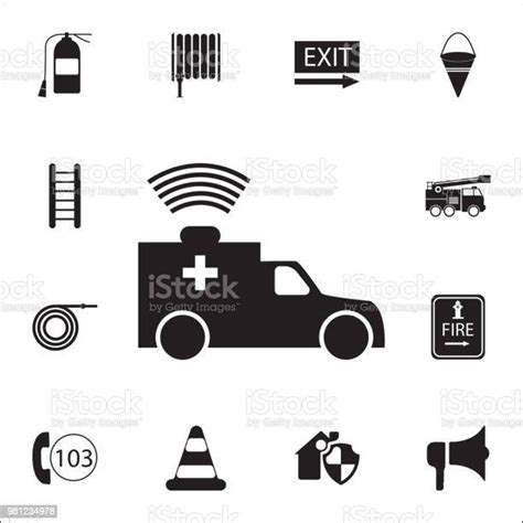구급차 아이콘입니다 화재 감시 아이콘의 자세한 설정 합니다 프리미엄 품질 그래픽 디자인 부호입니다 웹사이트 웹 디자인 모바일 응용 프로그램 모음 아이콘 중 하나 0명에 대한