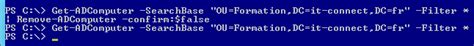 Active Directory Supprimer Les Ordinateurs Dune Ou En Powershell Powershell It Connect