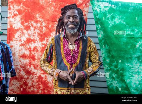 Portrait Of Rastafari Artist On The Streets Of Harare In Zimbabwe