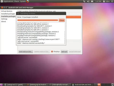 Setting Up An Android App Build Environment With Eclipse Android Sdk Phonegap Ubuntu 1104