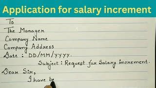 Application For Salary Increment Salary Increment Req Doovi