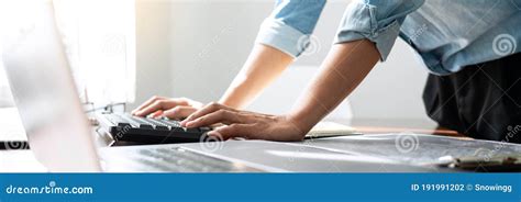 Programmer Or Software Developer Typing New Lines Of Code Coding