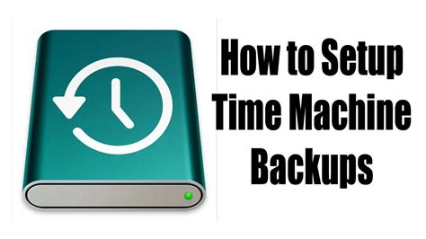 how to setup time machine backup on your mac youtube