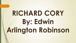 Richard Cory Sara Pptpdf