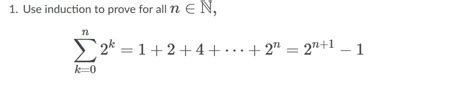 Solved In The Following Proofs By Induction Type Both The Chegg Com