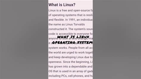 What Is Linux Operating System Facts Linux Linuxinhindi Interview