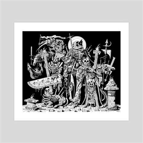 Skeleton Army An Art Print By Matias Viro Inprnt