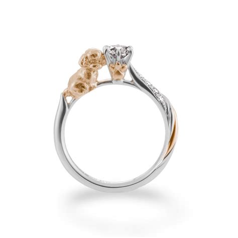 訂婚鑽戒 Tw 014 雙色組合 日本訂製求婚戒指 K Uno 台灣