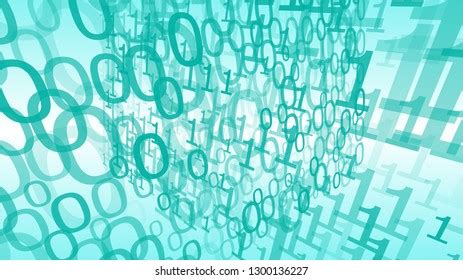 Random Numbers Binary Code Abstract Backdrop Stock Vector Royalty Free