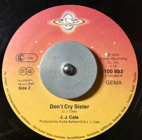 1979 Jj Cale Friday Dont Cry Sister Vinyl 7 45 Rpm Single Etsy