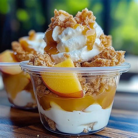 Classic Peach Cobbler Parfait