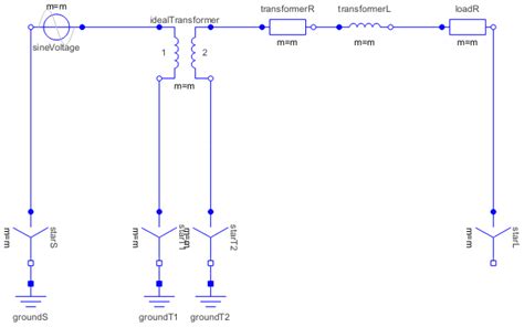 Modelica Electrical Polyphase Examples TransformerYY System Modeler Documentation