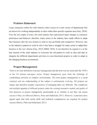 Free 10 Management Problem Statement Samples Project Product System