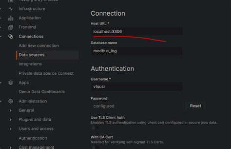 Unable To Connect To MySQL Source Using Private Data Connector Configuration Grafana Labs