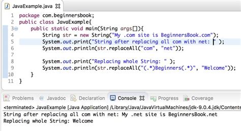 Java String Replace Replacefirst 和 Replaceall 方法 新手教程