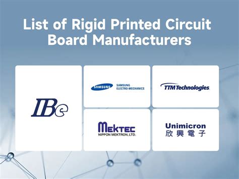 Rigid Pcb Manufacturer Your Best Rigid Pcb Circuit Board Fabrication Projects Choice Ibe