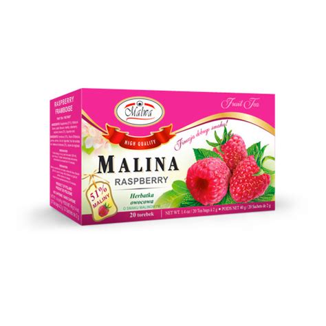 Malwa Rasbperry Malina Tea 20 Bags