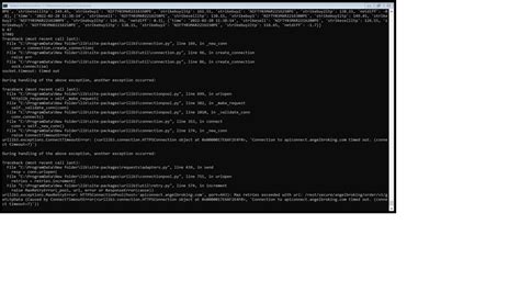 requests exceptions connecttimeout smartapi forum