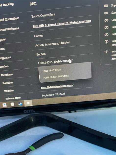 Bone Latest Version Not Showing Up In The Pcvr Program Rbonelab