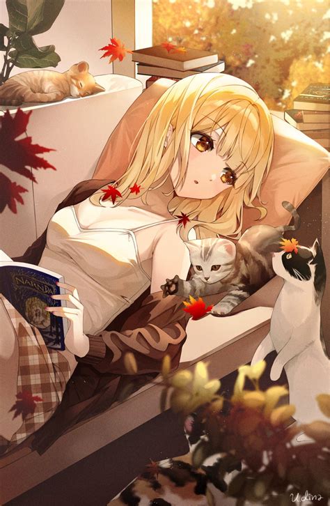 Girl Lying Animehigh Contrast Review Anime Bird