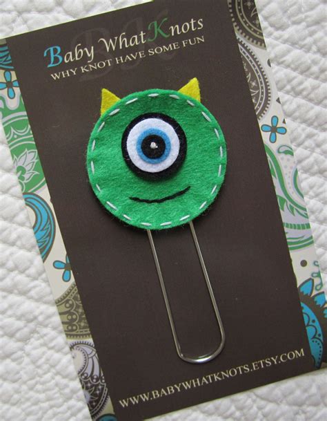 Extra Large Paperclip Bookmark Monster Bookmark Felt Bookmark