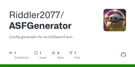 GitHub Riddler ASFGenerator Config Generator For ArchiSteamFarm