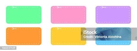 할인 쿠폰 템플릿 흰색 배경에 격리 된 점선 과 가위 아이콘 선물 또는 판매 바우처 벡터 플랫 일러스트레이션 가격에 대한 스톡