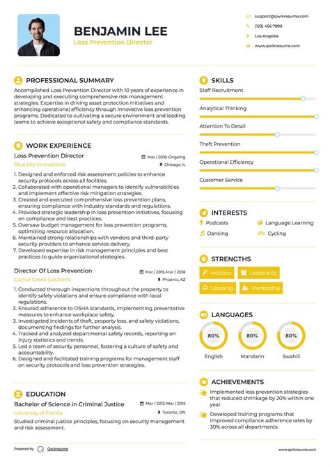 10 Loss Prevention Director Resume Samples And Templates For 2025