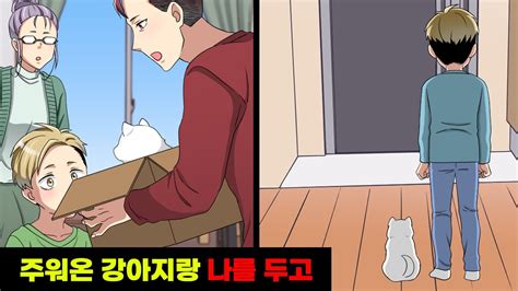아빠가 멋대로 데려온 강아지와 홀로 남겨진 어린 소년 어른의 된 소년은 그동안의 마음의 짐을 덜기 위해 YouTube