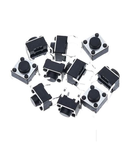 Pulsador Micro Switch Dip 6x6x5mm Push Button X 10 Unidades Yorobotics