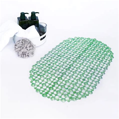 직사각형 Pvc 미끄럼 방지 목욕 매트 소프트 샤워 욕실 마사지 매트 흡입 컵 미끄럼 방지 욕조 카펫 대형 Aliexpress