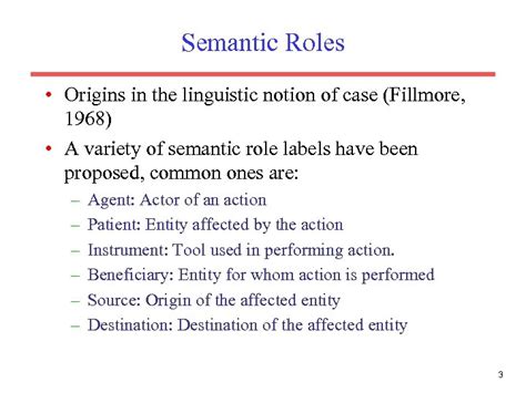 Cs 388 Natural Language Processing Semantic Role Labeling