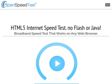 Openspeedtest Speed Test Speedtest By Openspeedtest™ Is A Free And Open Source Html5 Network