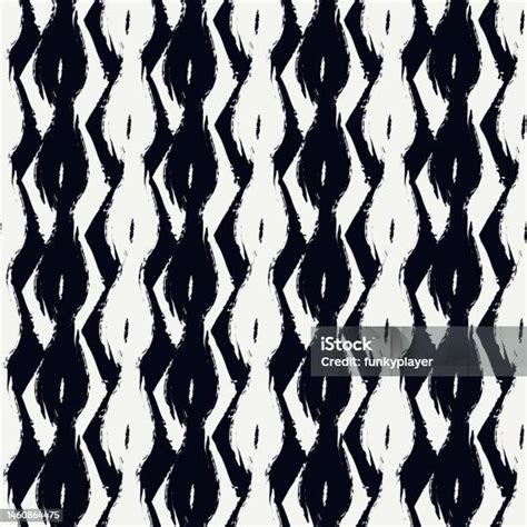 브러쉬 라인은 매끄러운 패턴입니다 자유형 스트라이프 프린트 물결 모양의 선형 배경입니다 심플한 기하학적 모티프 곡선 이미지 민족 디지털 종이 반복되는 파도가 인쇄됩니다