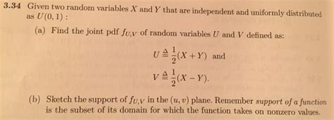 Solved Given Two Random Variables X And Y That Are Chegg
